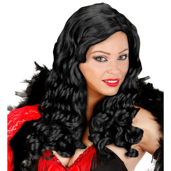 Peruka Jessica Burleska czarna - Widmann | Przyjęcia i okazje w Sklepie EMPIK.COM