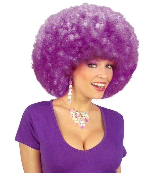 Peruka Mega Afro Fioletowa - Widmann | Przyjęcia i okazje w Sklepie EMPIK.COM
