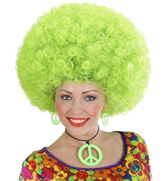 Peruka Ogromne Afro Zielone - Widmann | Przyjęcia i okazje w Sklepie EMPIK.COM