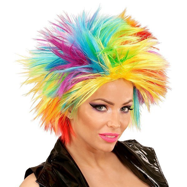 Peruka Punk Rock Tęcza - Widmann | Przyjęcia i okazje w Sklepie EMPIK.COM