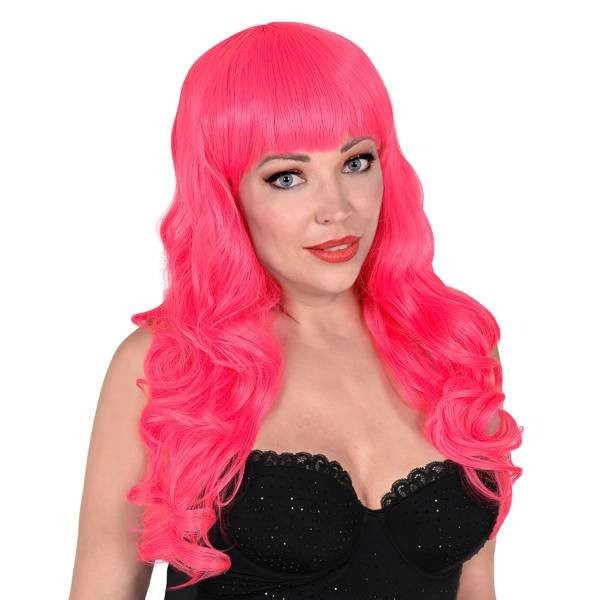 Peruka różowa z grzywką - Widmann | Przyjęcia i okazje w Sklepie EMPIK.COM