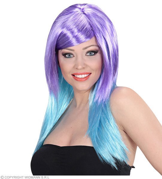 Peruka Syreny, fioletowo-błękitna, rozmiar uniwersalny - Widmann | Przyjęcia i okazje w Sklepie ...