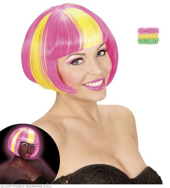 Peruka Valentina Różowo-Żółta - Widmann | Przyjęcia i okazje w Sklepie EMPIK.COM