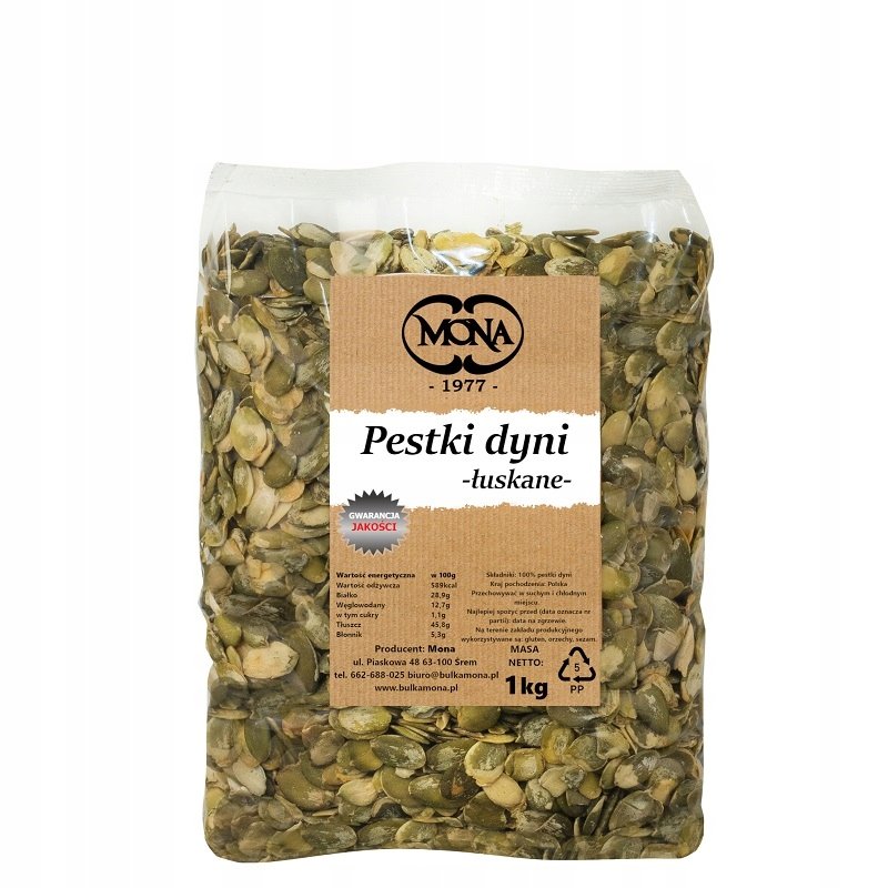 Pestki dyni 1kg MONA Premium - MONA | Sklep EMPIK.COM