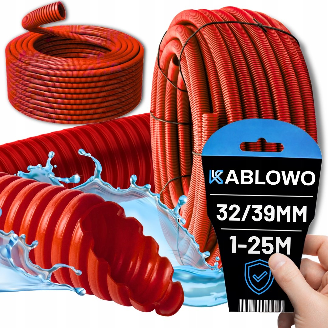 PESZEL DO ZIEMI KABLI RURA KARBOWANA OSŁONOWA ZIEMNA PE-HD 320N 32/39MM ...