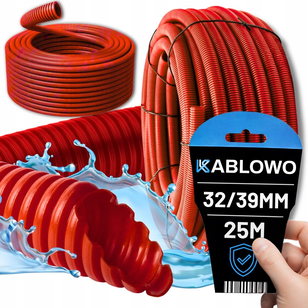 PESZEL DO ZIEMI KABLI RURA KARBOWANA OSŁONOWA ZIEMNA PE-HD 320N 32/39MM ...
