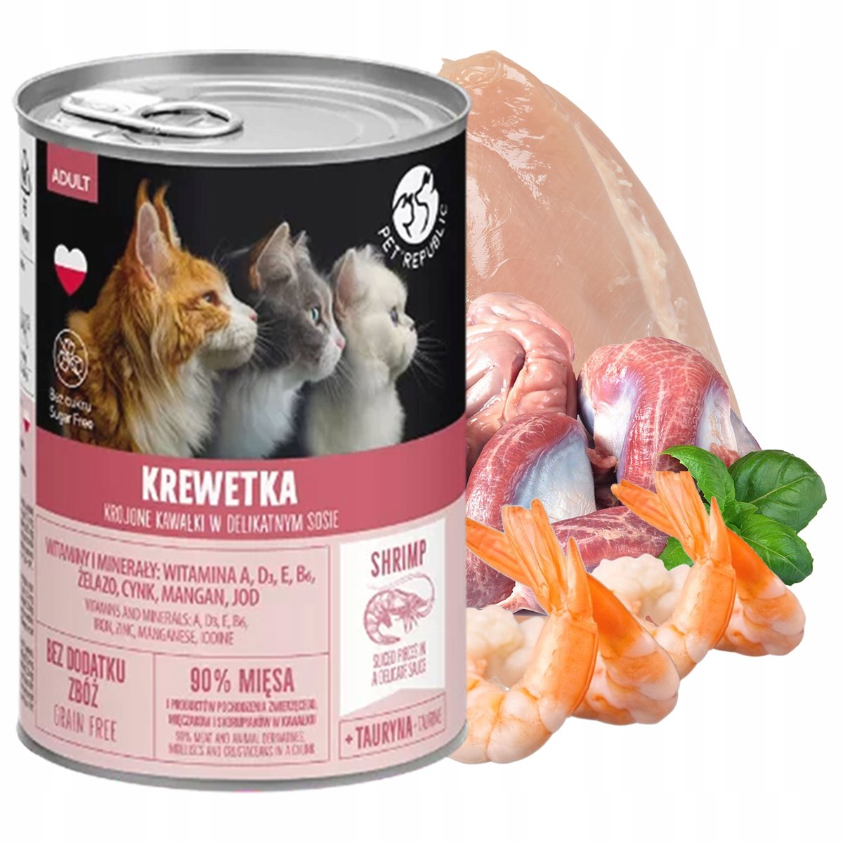 Pet Republic Karma Mokra Dla Kota Krewetki 400G - Pet Republic | Sklep ...