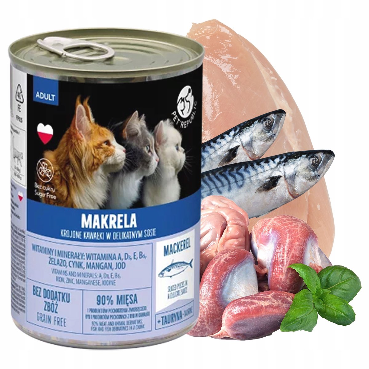 Pet Republic Karma Mokra Dla Kota Makrela 400G - Pet Republic | Sklep ...