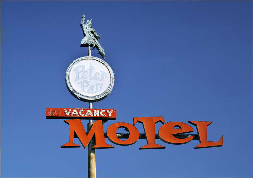 Peter Pan Motel sign in Las Vegas, Nevada., Carol Highsmith - plakat ...