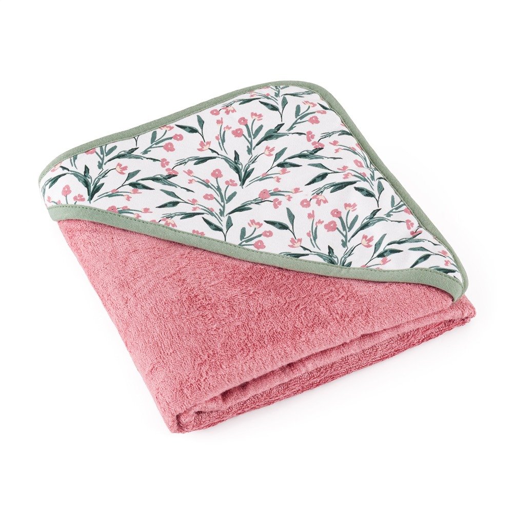 Petite&Mars Okrycie kąpielowe bambusowe Pink Meadow 100x100 - Inna ...