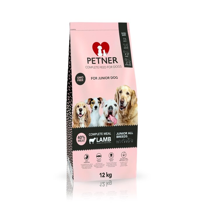 Petner Junior Dog All Breeds z jagnięciną 12kg - Petner | Sklep EMPIK.COM