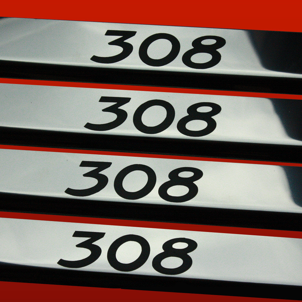 PEUGEOT 308 MK1 5-drzwiowe listwy progowe stal nierdzewna 304 połysk ...