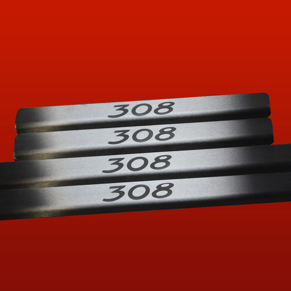 PEUGEOT 308 MK1 5-drzwiowe listwy progowe ze stali nierdzewnej 304 ...