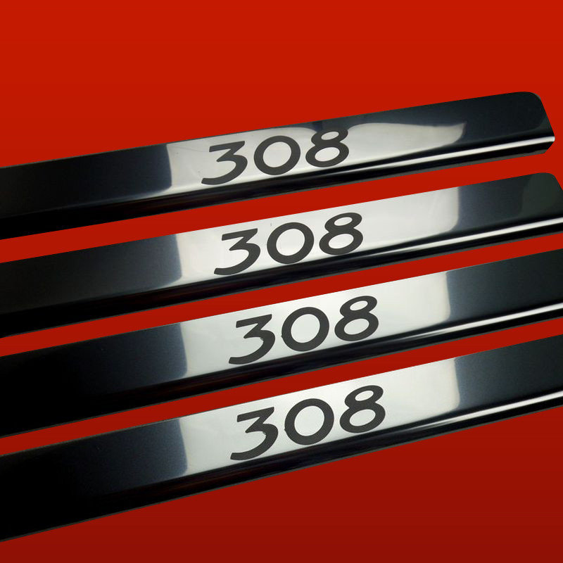 PEUGEOT 308 MK1 5-drzwiowe listwy progowe ze stali nierdzewnej 304 ...