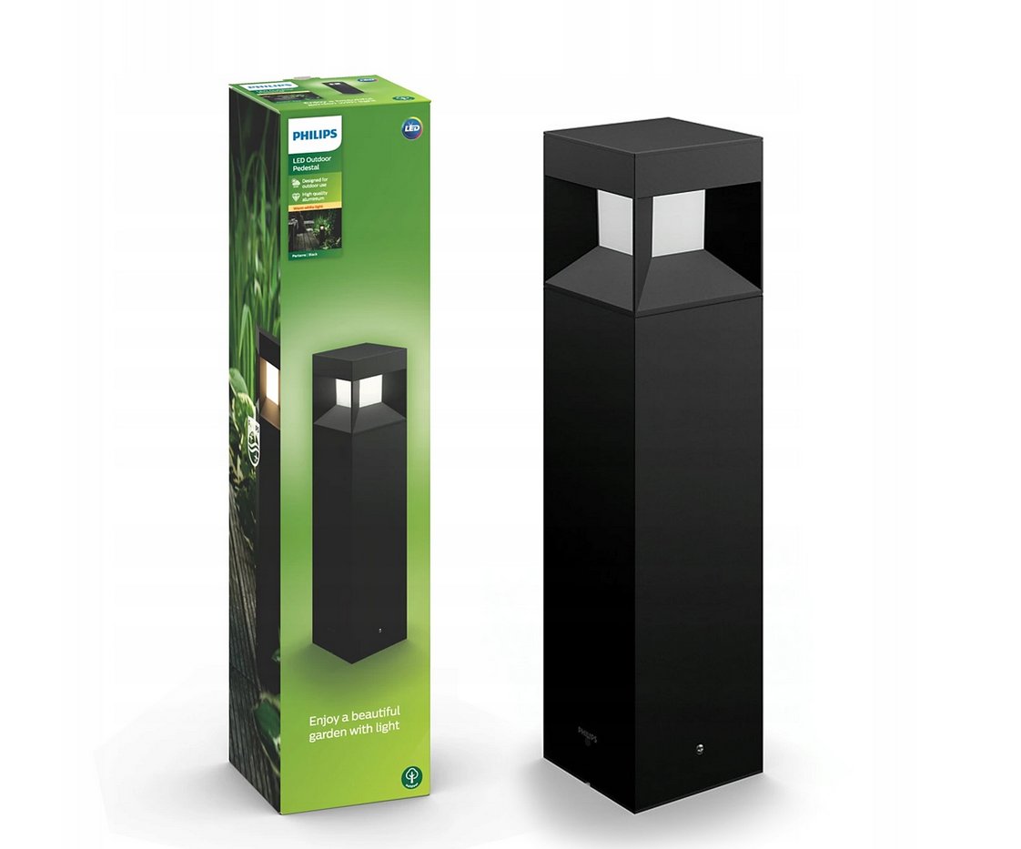 Philips Mygarden Lampa Słupkowa Led Parterre, 1X8 W, Czarna, 1648130P0 ...