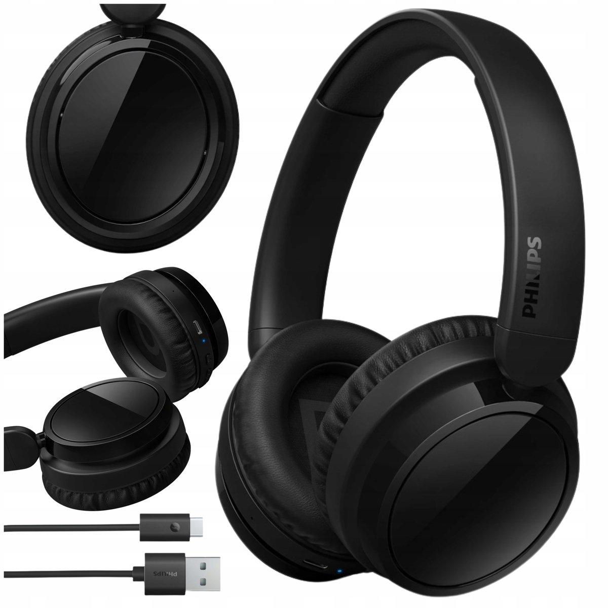 PHILIPS NAUSZNE SŁUCHAWKI BLUETOOTH 65 GODZIN PRACY Z DYNAMICZNYMI ...