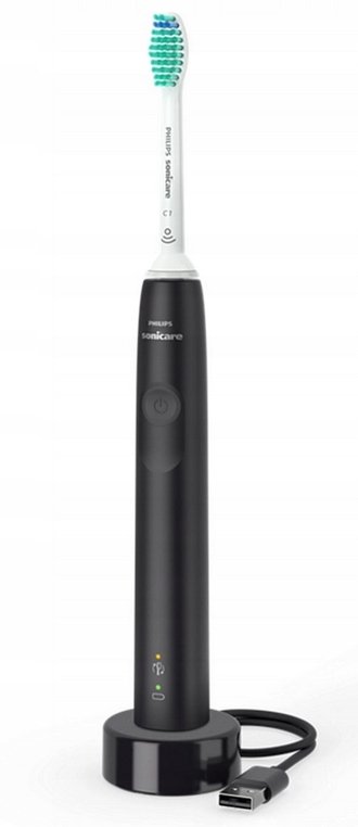 Philips Sonicare 3100 szczoteczka soniczna C1 ProResults czarna HX3671 ...