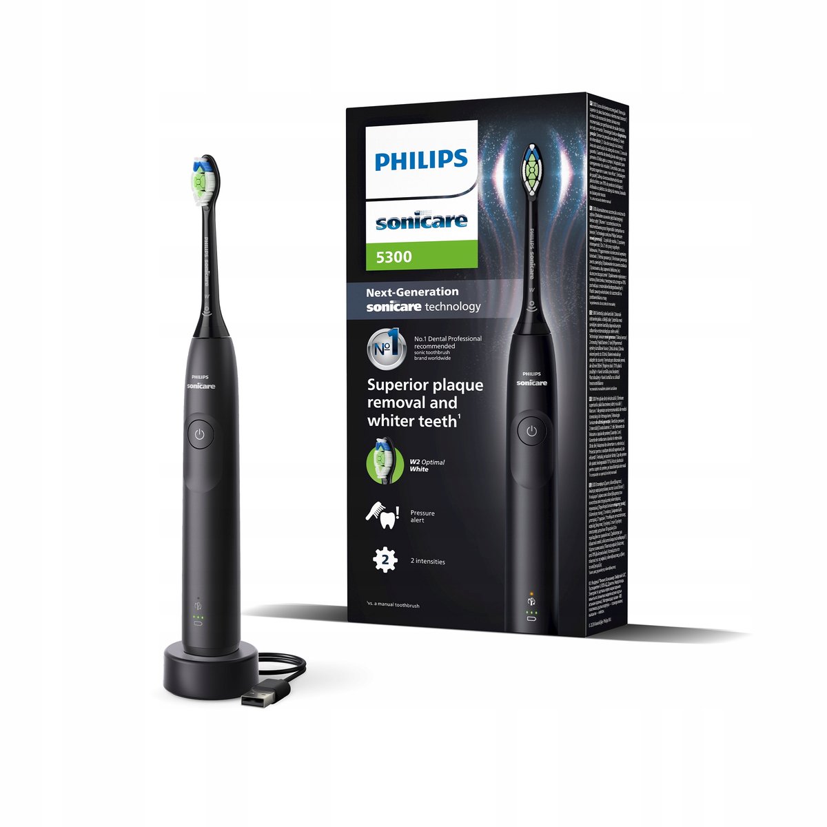 Philips Sonicare 5300 szczoteczka soniczna czarna HX7101/01 - Philips | AGD Sklep EMPIK.COM