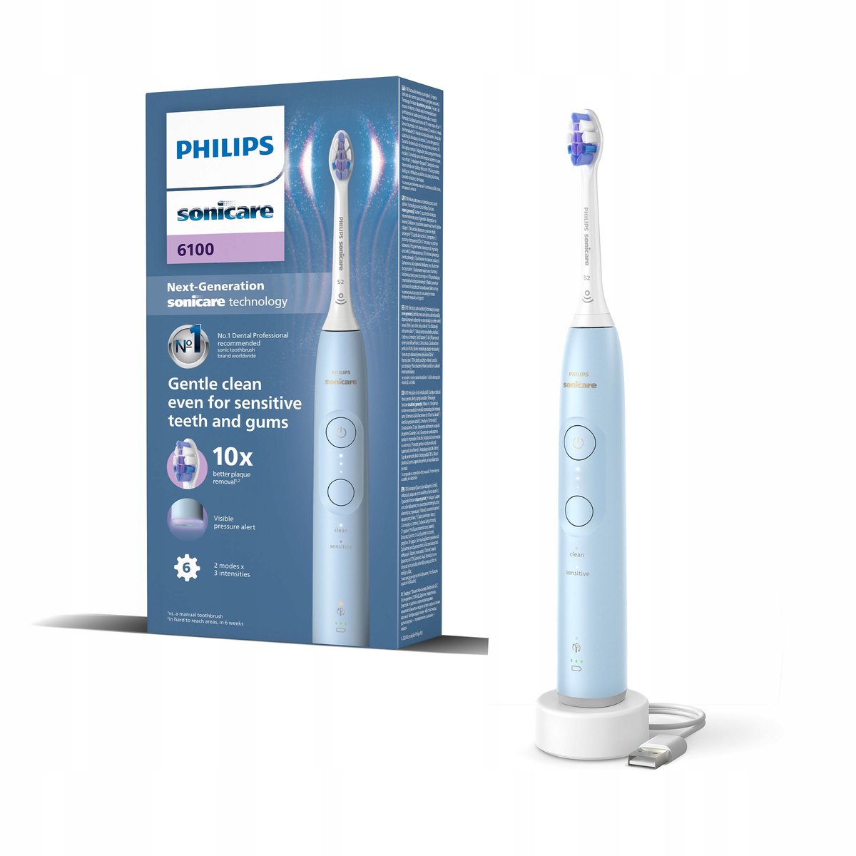 Philips Sonicare 6100 Szczoteczka Soniczna Niebieska Hx7406/01 - Philips | AGD Sklep EMPIK.COM