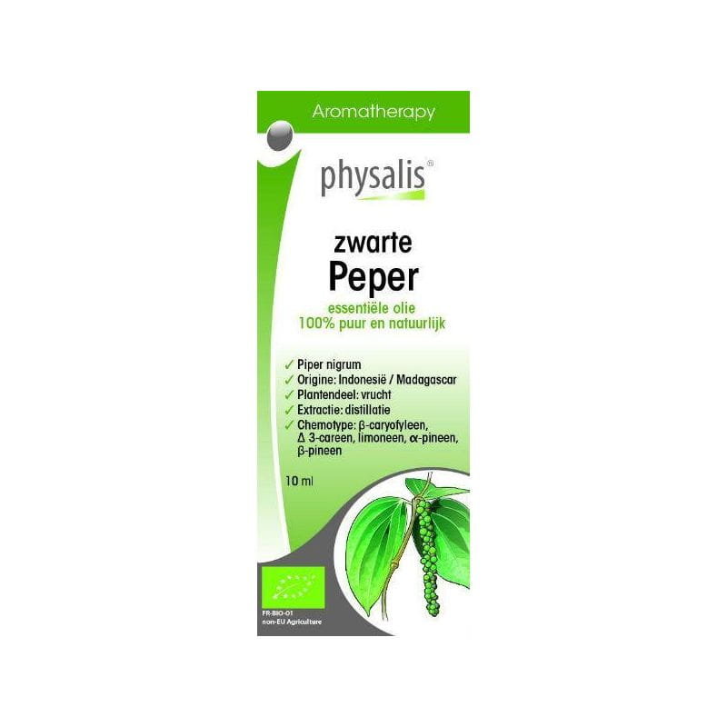 PHYSALIS, Olejek eteryczny spożywczy pieprz czarny BIO, 10 ml | Sklep ...