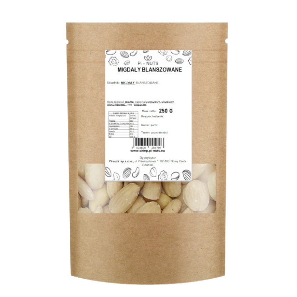 Pi-NUTS migdały blanszowane 250g - Pi-nuts | Sklep EMPIK.COM