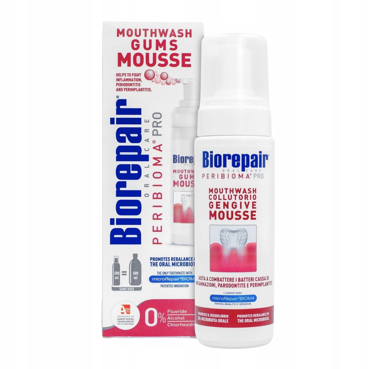 Pianka Biorepair Peribioma PRO do higieny jamy ustnej 200 ml | Sklep ...
