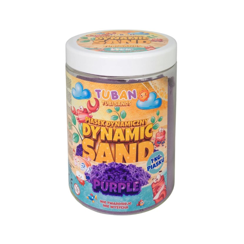 Piasek dynamiczny - fioletowy - 1kg - TUBAN | Sklep EMPIK.COM