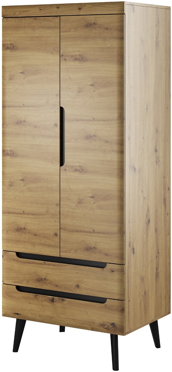 Piaski, Szafa NORDIS, naturalny brąz, styl nowoczesny piaski - Piaski ...