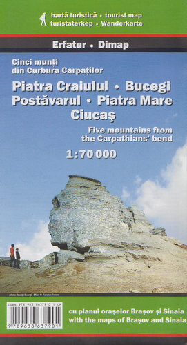 Piatra Craiului. Bucegi Postavarul. Piatra Mare Ciucas. Mapa 1:50 000 ...