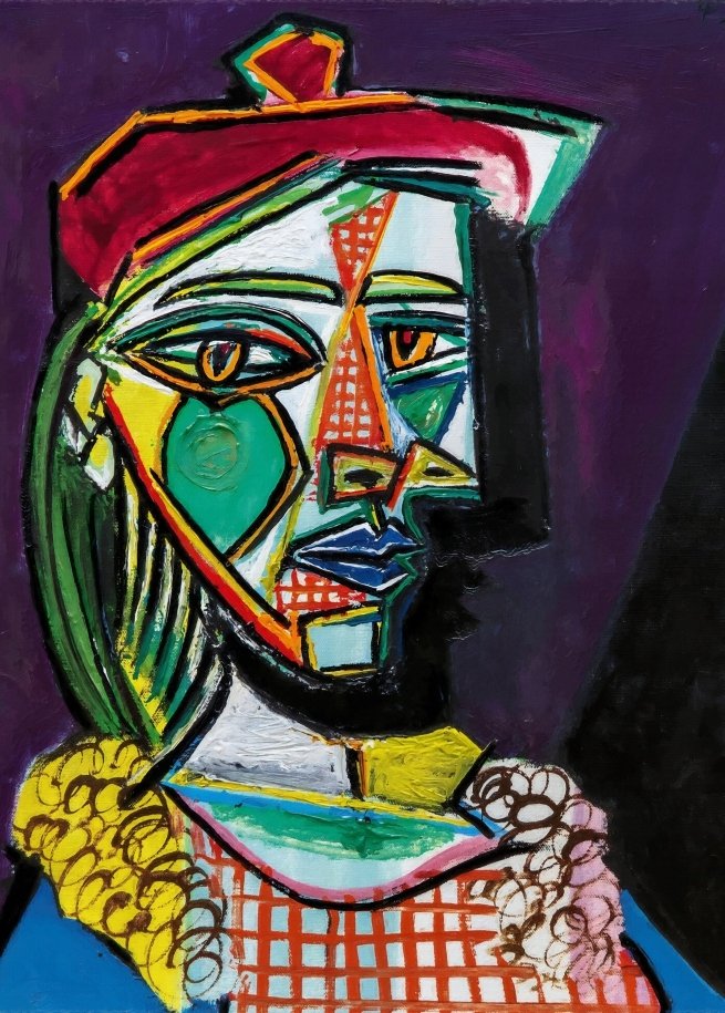 PICASSO Kobieta w berecie PLAKAT B1 100x70cm kubizm sztuka malarstwo ...