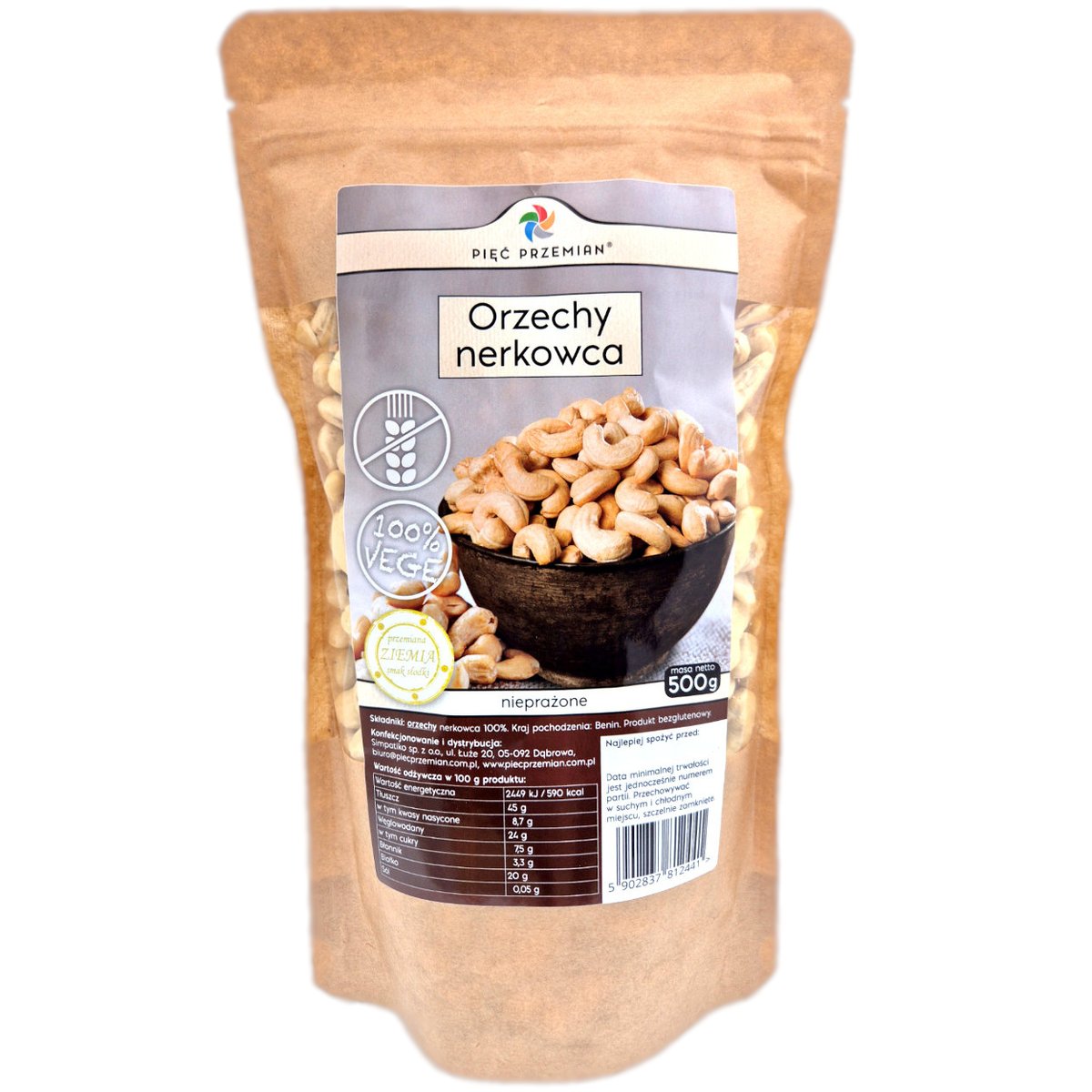 PIĘĆ PRZEMIAN Orzechy nerkowca 500g - Inna marka | Sklep EMPIK.COM