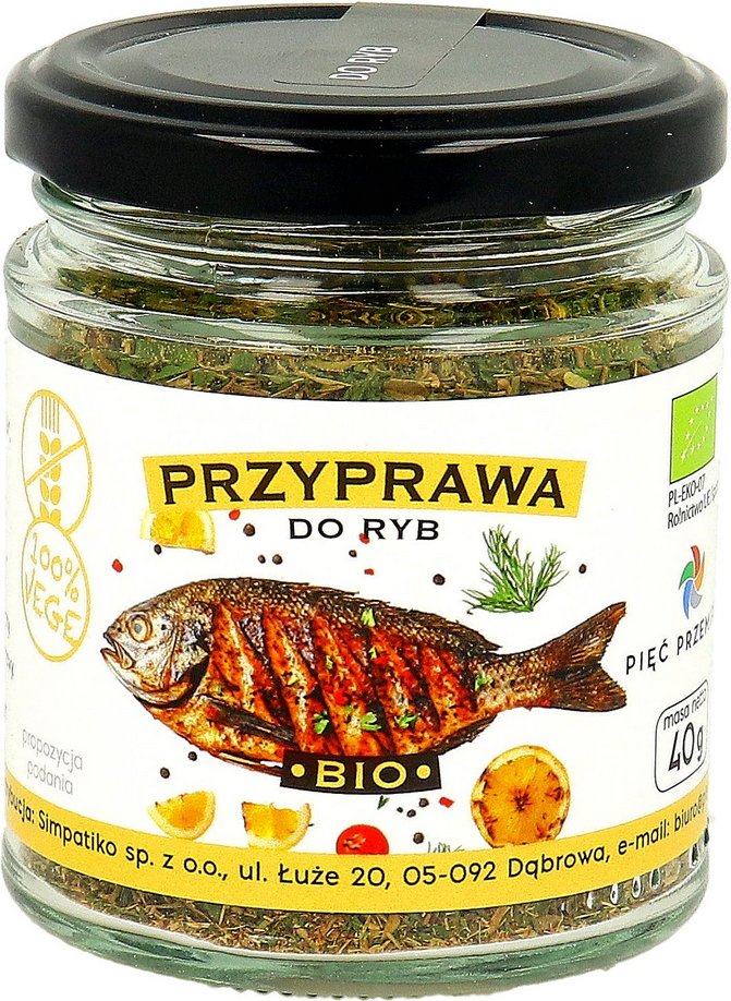 PIĘĆ PRZEMIAN Przyprawa do ryb bezglutenowa BIO 40g - Inna marka ...