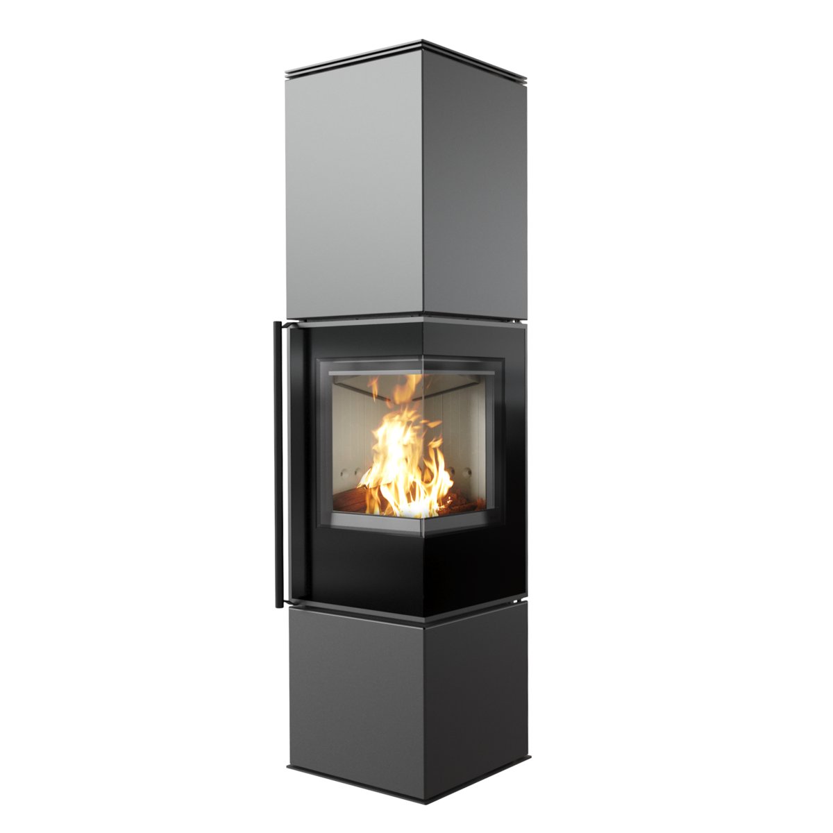 Piec stalowy koza REN L prawy, Ø 150 7 kW - Kratki | Sklep EMPIK.COM