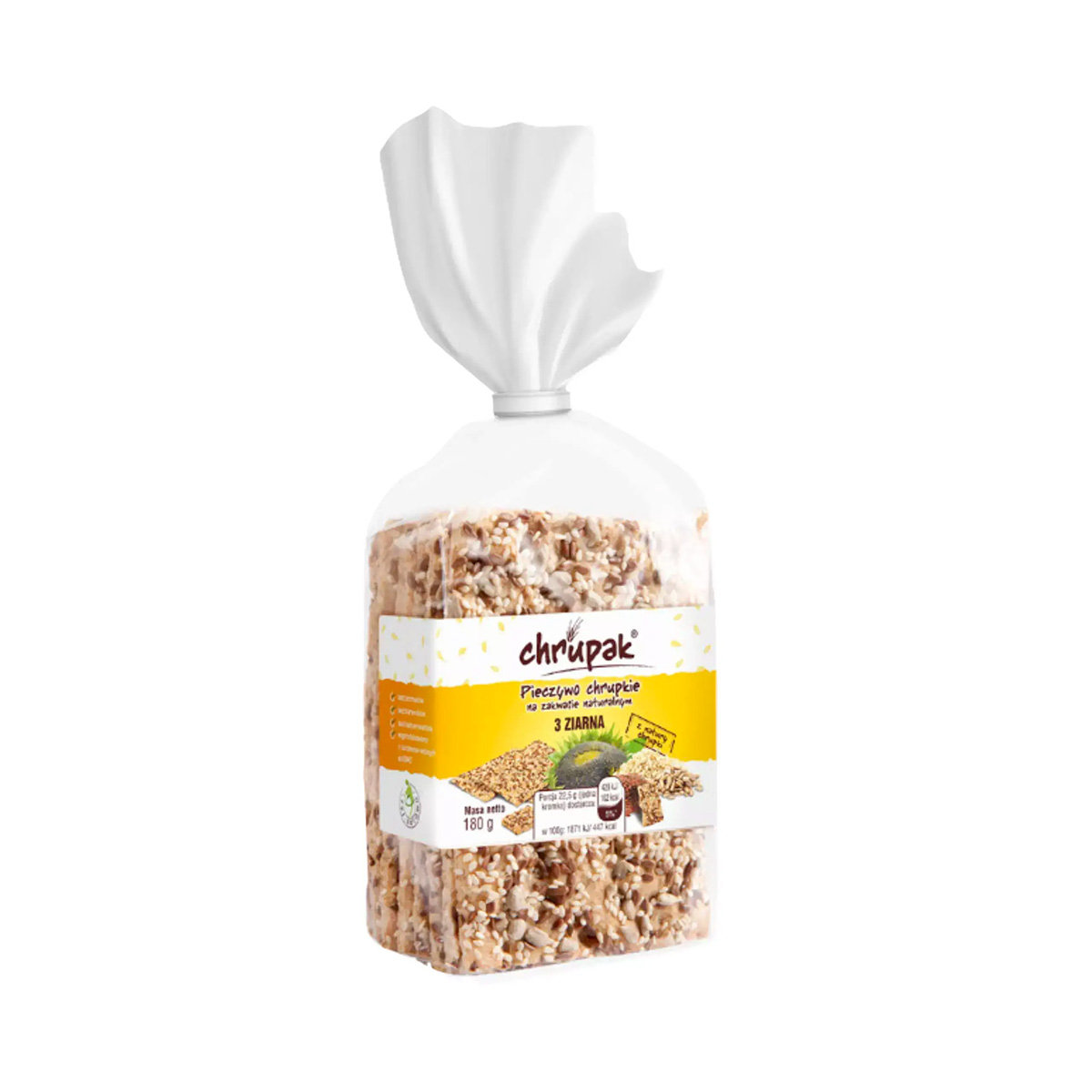 Pieczywo chrupkie na zakwasie naturalnym 3 ziarna 180 g Galicia ...