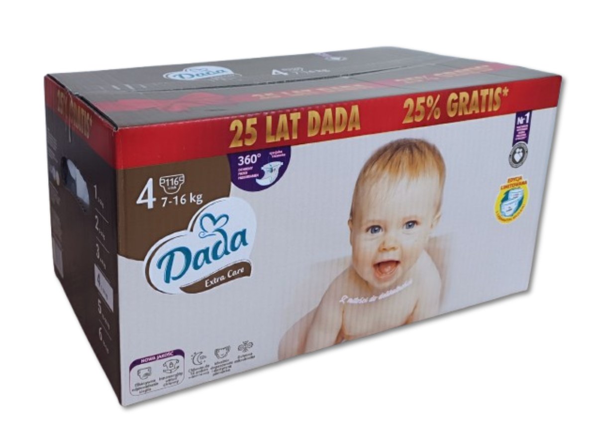 Pieluchy Dada Extra Care 4 Box 7-16Kg 116Szt. - Dada | Sklep EMPIK.COM