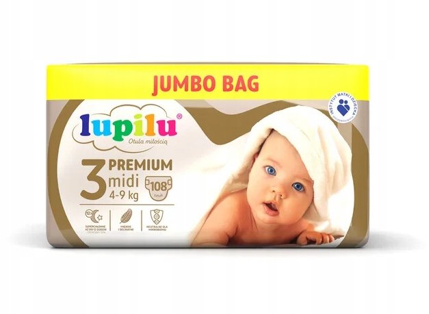 Pieluszki Lupilu Premium Rozmiar 3 108 szt. - Lupilu | Sklep EMPIK.COM