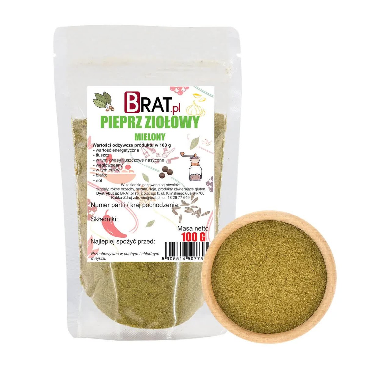Pieprz ziołowy mielony 100g - Brat | Sklep EMPIK.COM