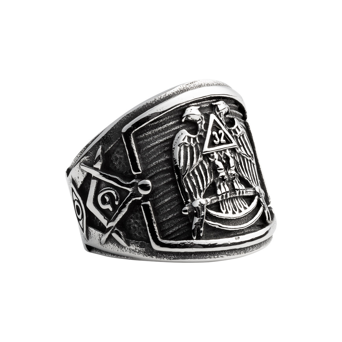 pierścień MASONIC RING-N - VIKING RINGS | Moda Sklep EMPIK.COM