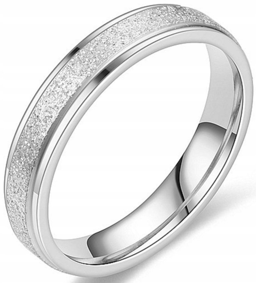 Pierścień Srebrny Silver Piaskowy Stal Brokat - Inna marka | Moda Sklep ...