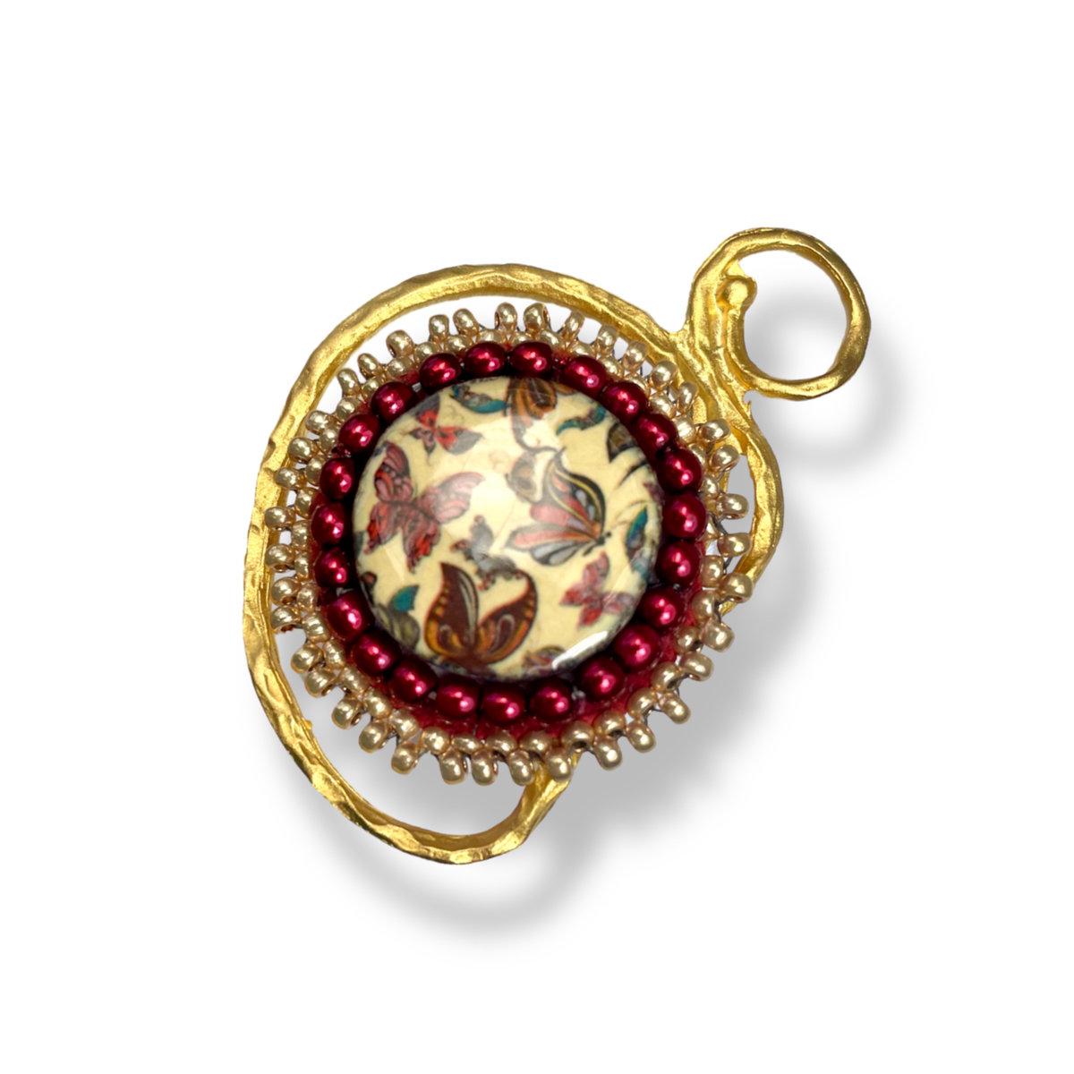 Pierścionek Saturno z kamieniami lawy / Raffaella De Angeli - Raffaella ...