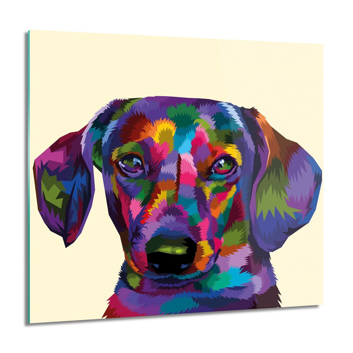 Pies styl pop art obraz na szkle ścienny, 60x60 cm - ArtPrintCave ...