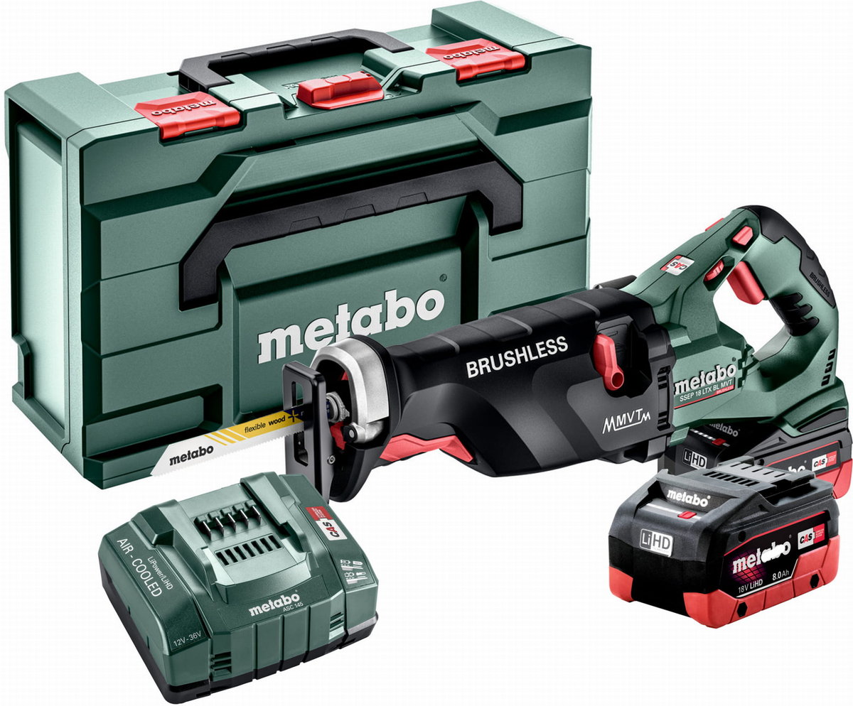 Piła szablasta Metabo SSEP 18 LTX BL MVT 2x8Ah Walizka - Metabo | Sklep ...