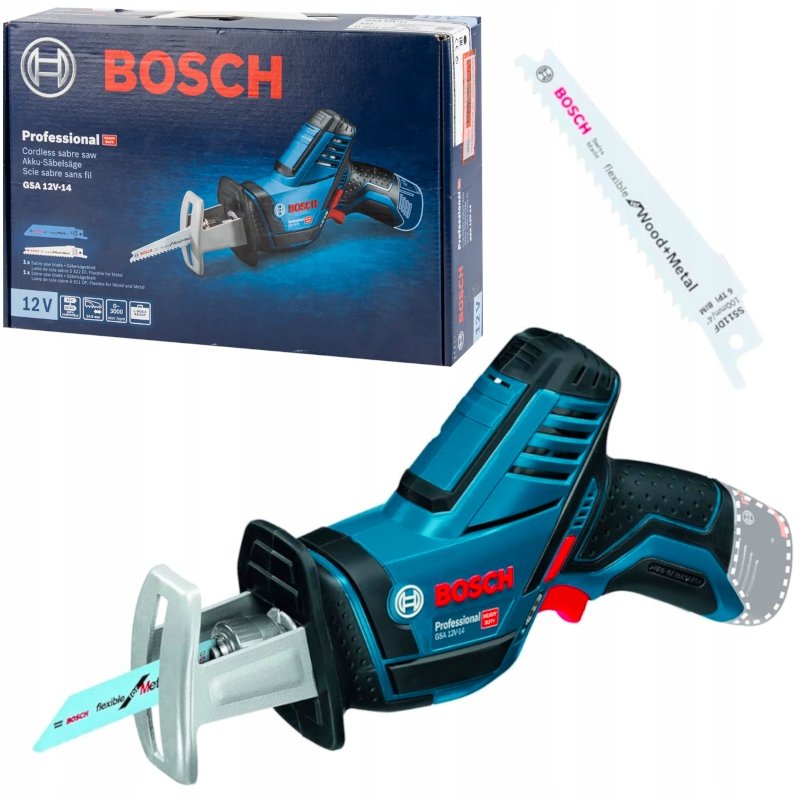 Piła Szablista Lisi Ogon Akumulatorowa Bosch Gsa 12V-14 + Brzeszczot ...