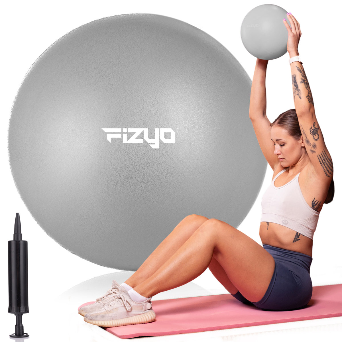 Piłka do Pilatesu Jogi FIZYO Rehabilitacyjna Dmuchana Miękka Fitness ...