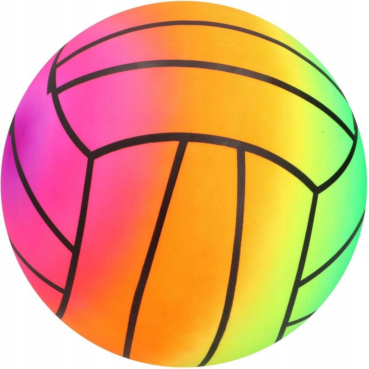 PIŁKA GUMOWA 23CM RAINBOW VOLLEYBALL - Eddy Toys | Sklep EMPIK.COM