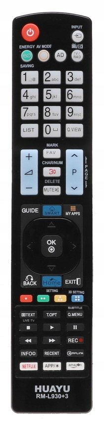 PILOT Do TV Telewizora LG LCD Uniwersalny SMART NETFLIX 3D RM-L930+ - Inny producent | Sklep ...