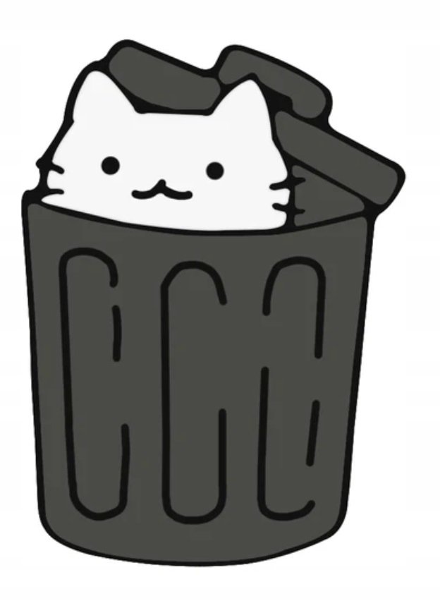 Pin przypinka metalowa kot kotek śmietnik - DKM | Moda Sklep EMPIK.COM