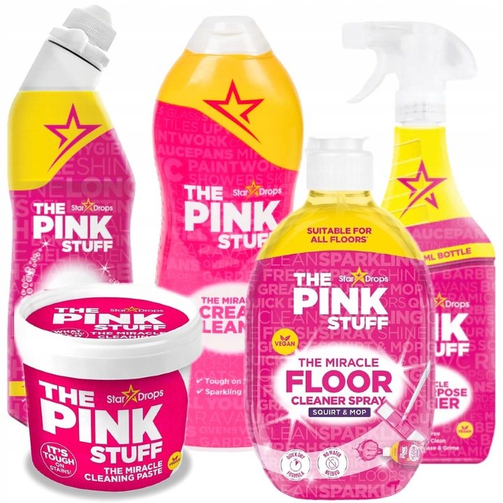 Pink Stuff Środki Do Sprzątania Bezpieczne Dla Dzieci Zwierząt Zestaw ...