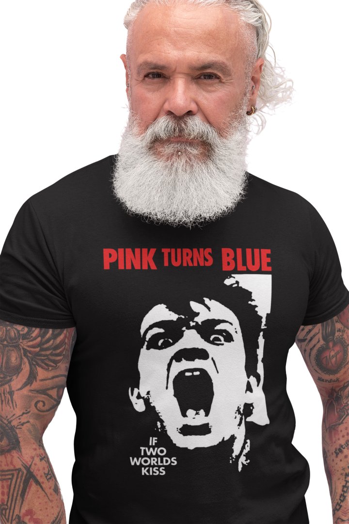 PINK TURNS BLUE KOSZULKA czarna męska t-shirt post punk gothic darkwave ...