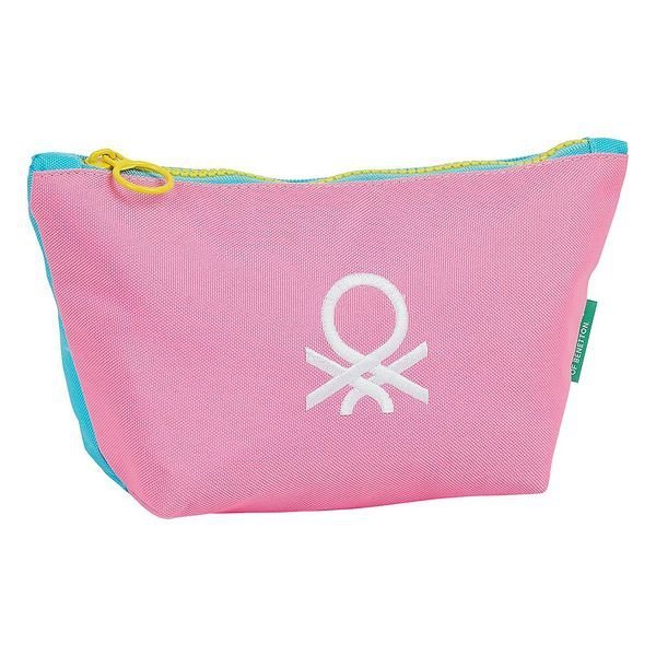 Piórnik saszetka, Benetton Color Block Żółty Różowy Turkusowy ...